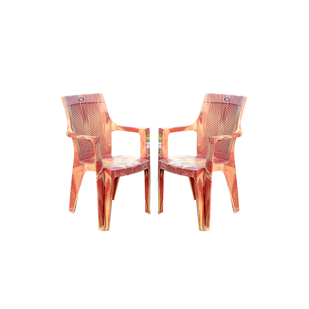 Wicker Plastic Chair Set of 2 – Ankurwares